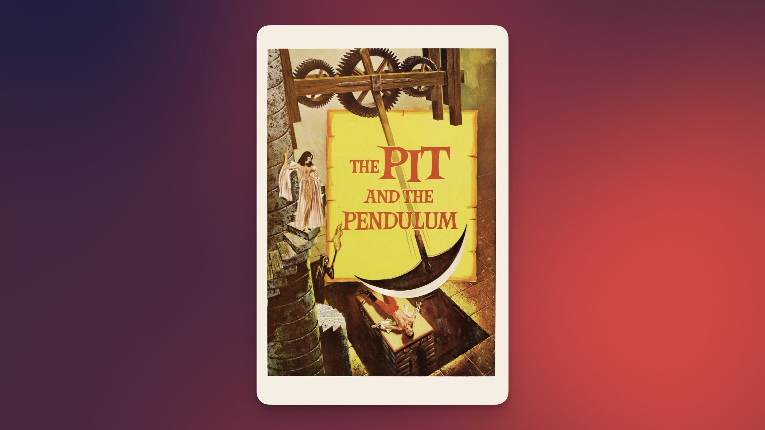 The Pit and the Pendulum - It's me, Pete... from the podcast.