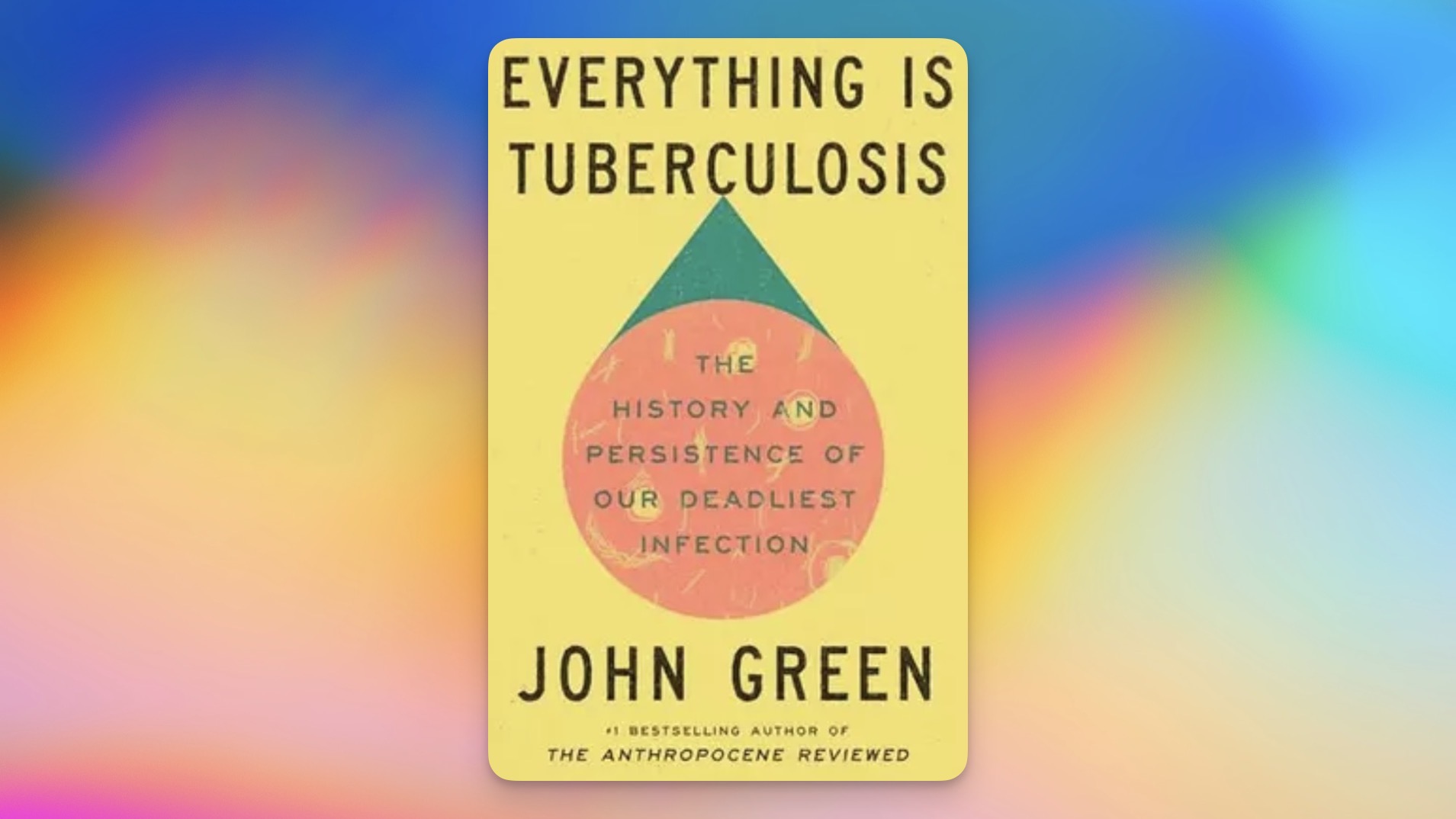 "Everything is Tuberculosis" by John Green - It's me, Pete... from the ...